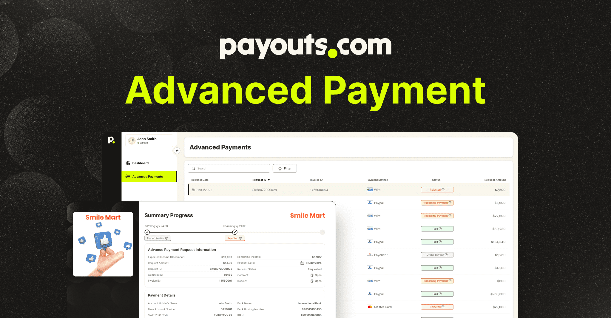 Advanced Payments for Vendor Liquidity | Payouts.com