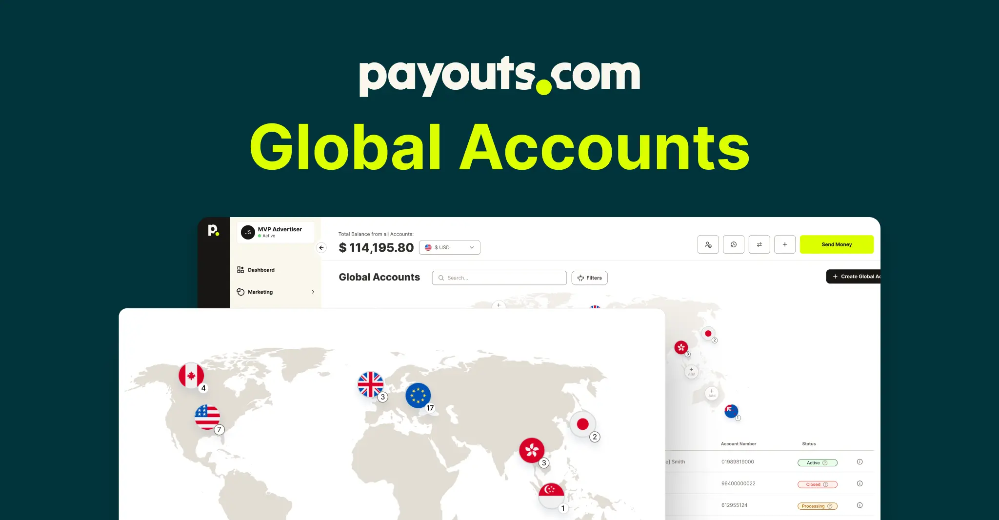 Global Accounts: Simplify Worldwide Transactions | Payouts.com